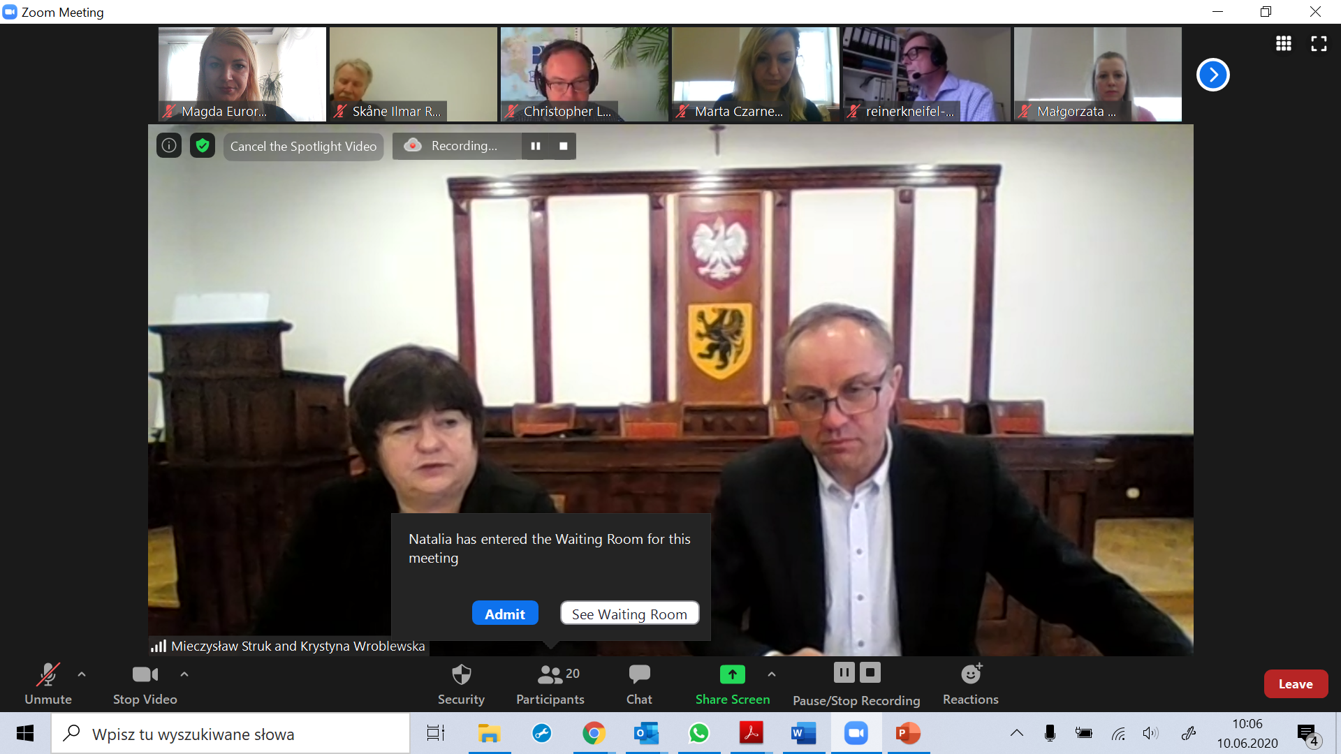 Euroregion Baltic | ERB at the BSSSC Board meeting